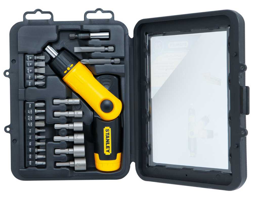 25 Delige Pistoolgreep Ratel-Bit-Set | De Marie NV - Webshop