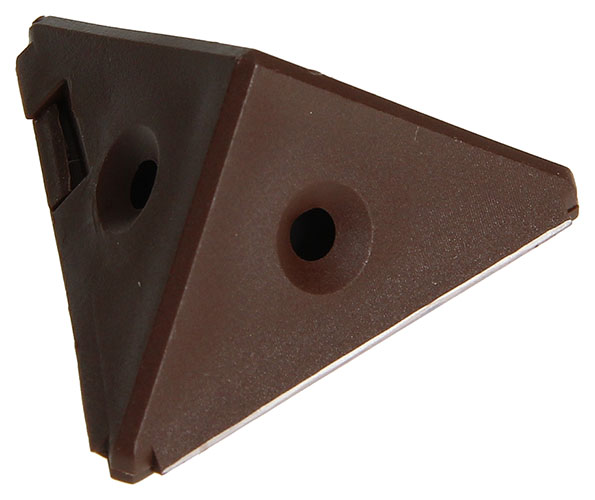 4 HOEKVERBINDERS 3-KANT BRUIN TAC'ECKER | De Marie NV - Webshop